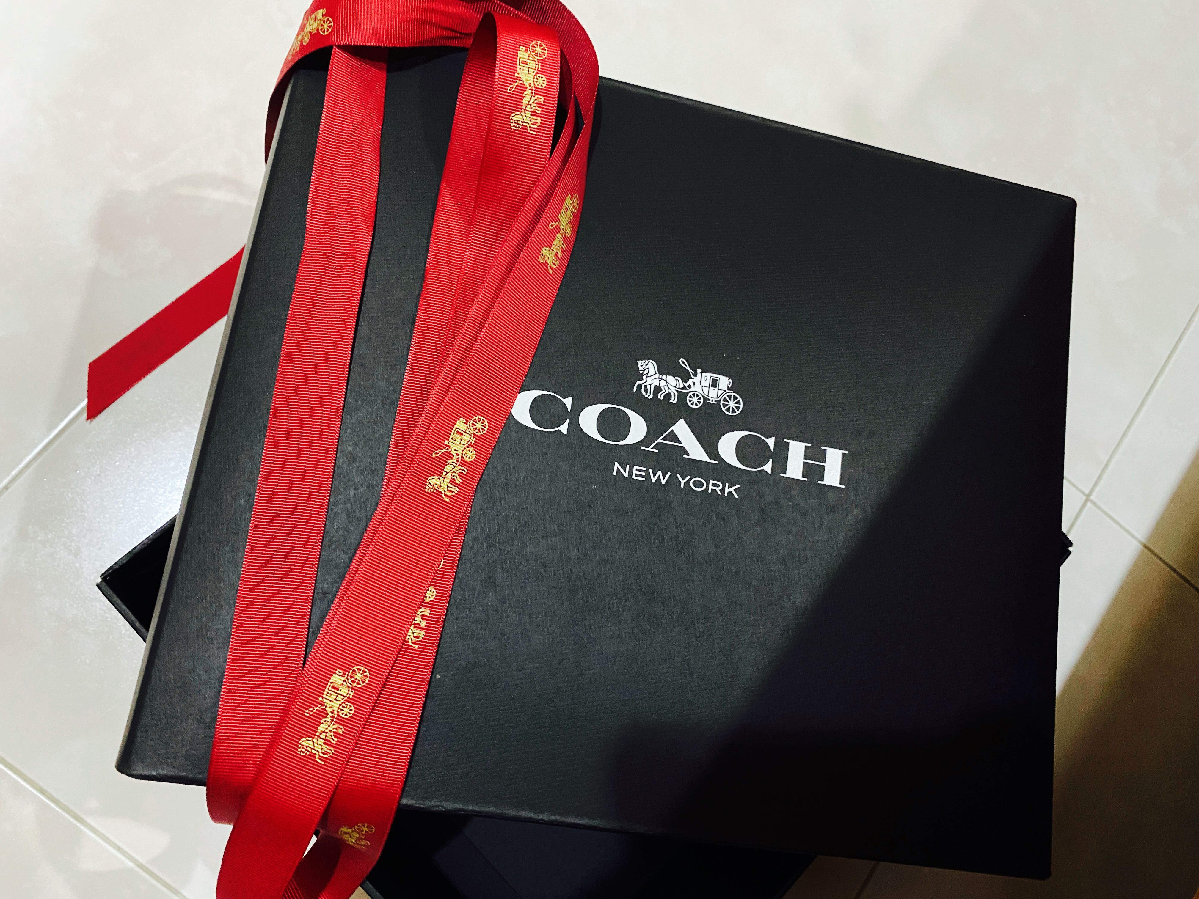 Authentic Coach Box & Ribbon ONLY (for shoulder bag), Women's Fashion ...