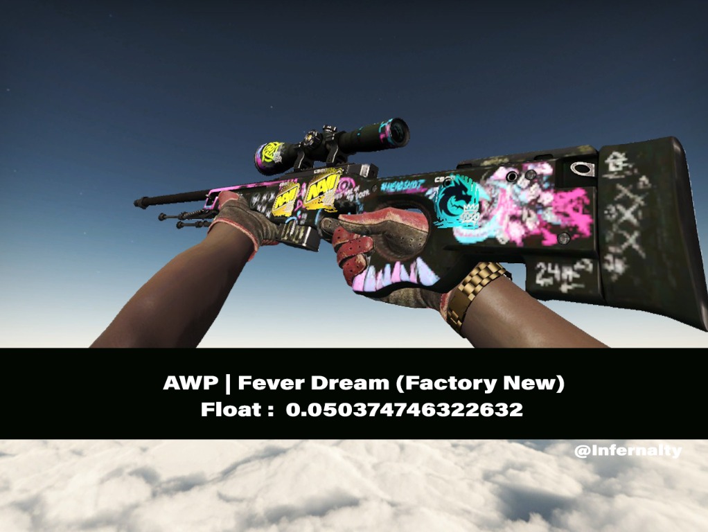 AWP Fever Dream FN CSGO SKINS KNIVES, Video Gaming, Gaming Accessories ...