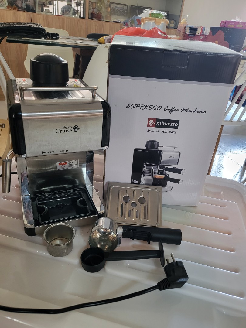Bean Cruise Mini Espresso Coffee Machine, TV & Home Appliances, Kitchen ...