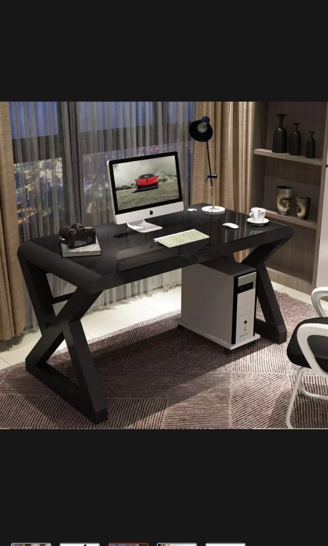 Beautiful Modern Black Study Desk-, Furniture & Home Living, Furniture ...