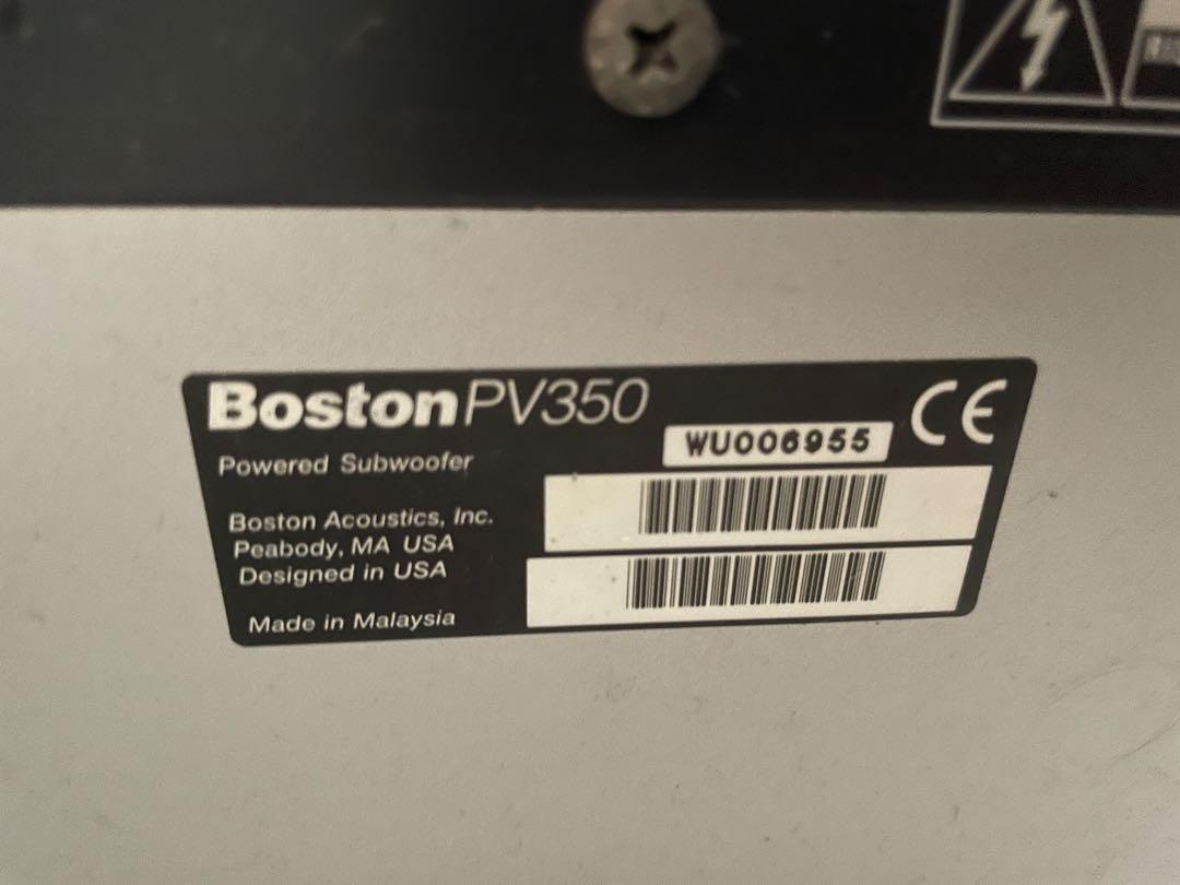 Boston PV350 subwoofer, Audio, Soundbars, Speakers & Amplifiers on ...