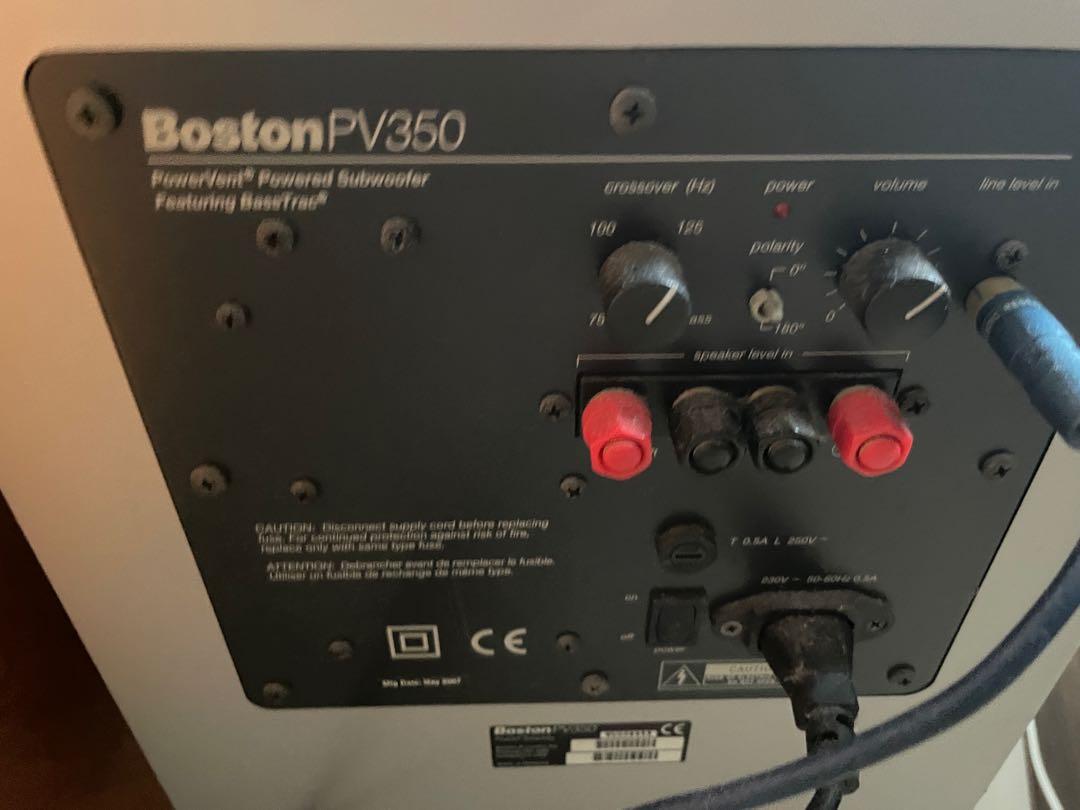 Boston PV350 subwoofer, Audio, Soundbars, Speakers & Amplifiers on ...