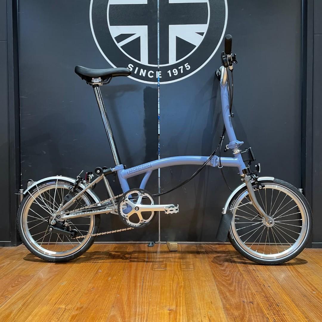 Brompton M6L-X Cloud Blue Superlight Titanium, Sports Equipment ...