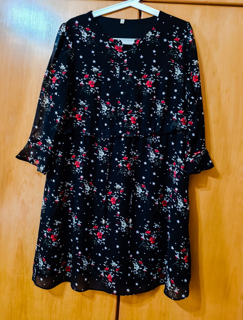 Casual floral free flow dress, Women's Fashion, Dresses & Sets, Dresses ...