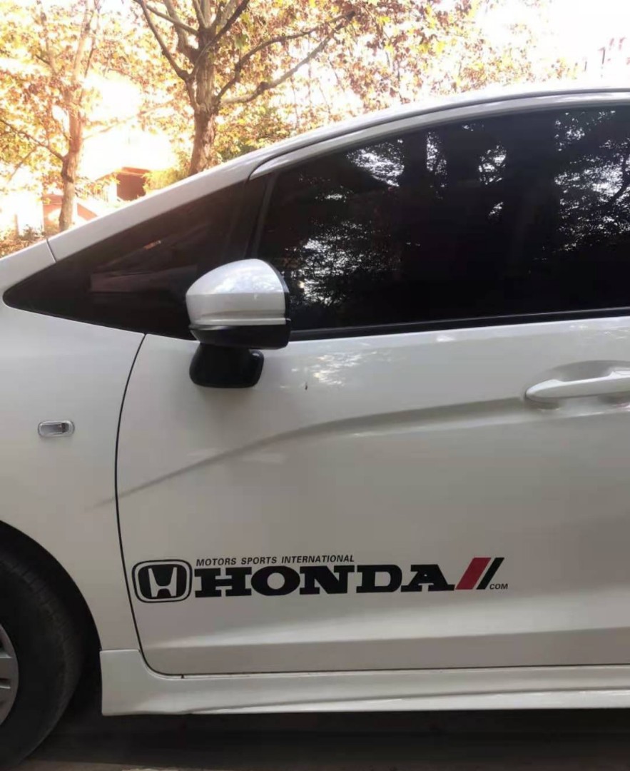 HONDA Sports Car Door Sticker, Car Accessories, Accessories on Carousell