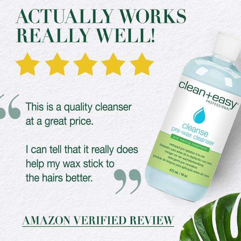 CLEAN AND EASY CLEANSE PRE-WAX CLEANSER 16 oz, Beauty & Personal Care ...