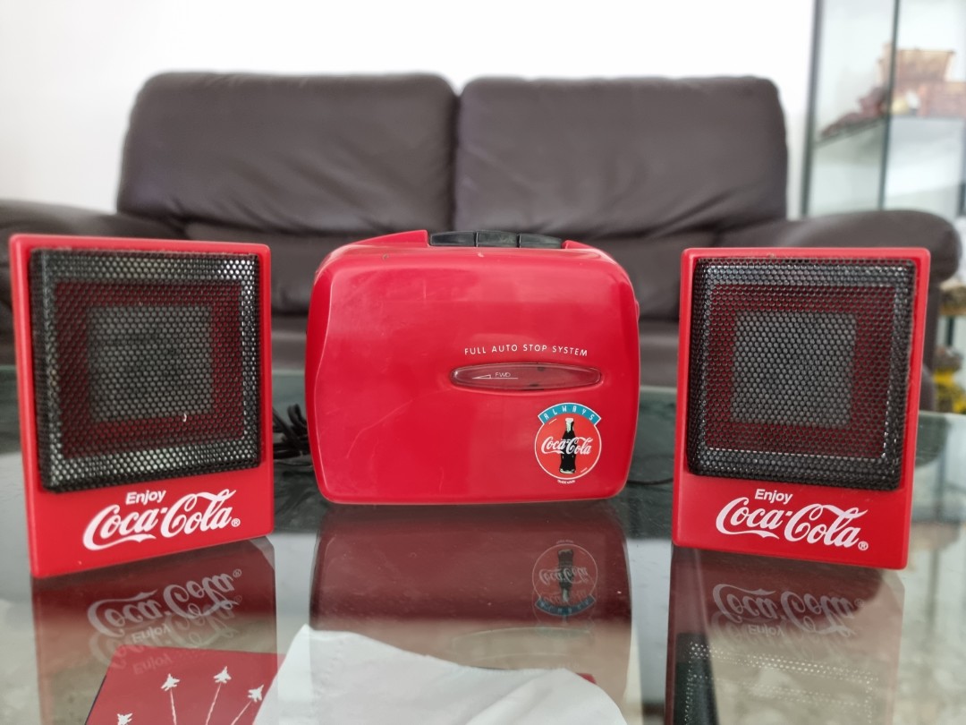 Coca cola Walkman speaker, Hobbies & Toys, Memorabilia & Collectibles ...