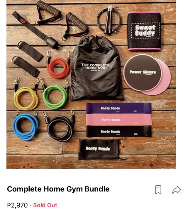 Complete Home Gym Bundle TRX, Sports Equipment, Exercise & Fitness ...
