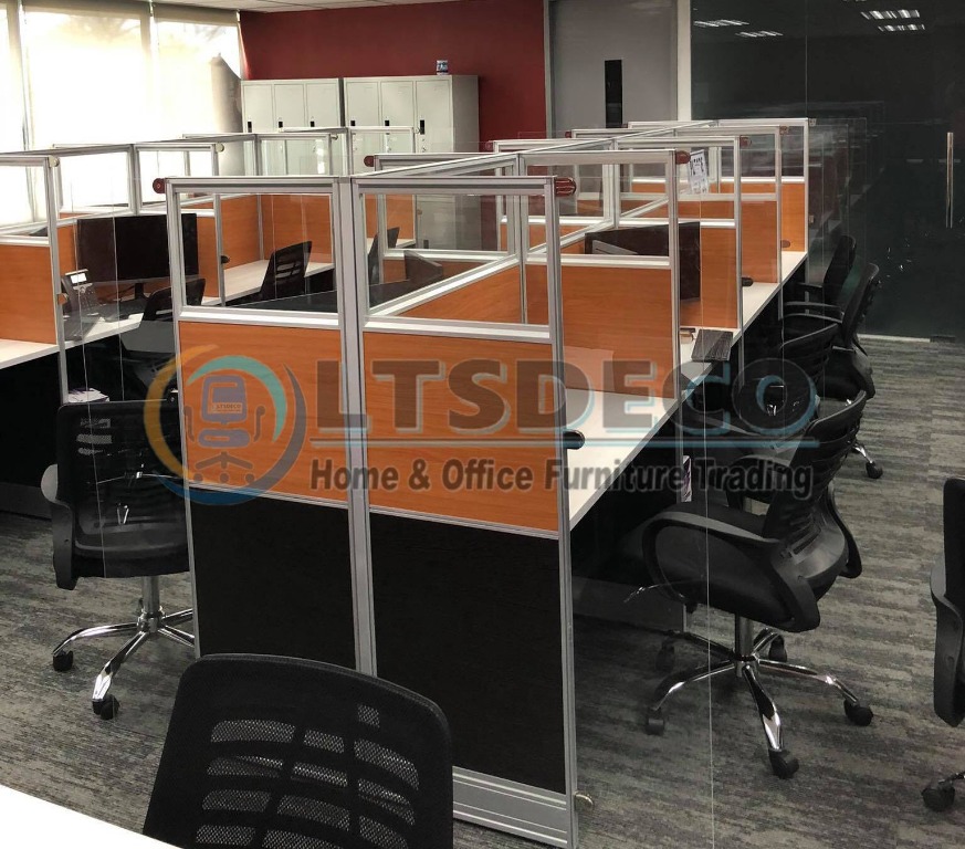 CUBICLE MODULAR TABLE OFFICE PARTITION AND FURNITURE, Furniture & Home ...