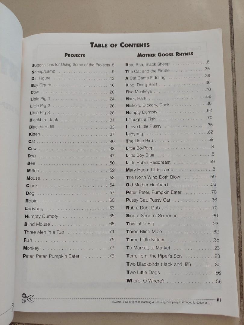 Cut & create mother goose: easy step by step projects that teach ...