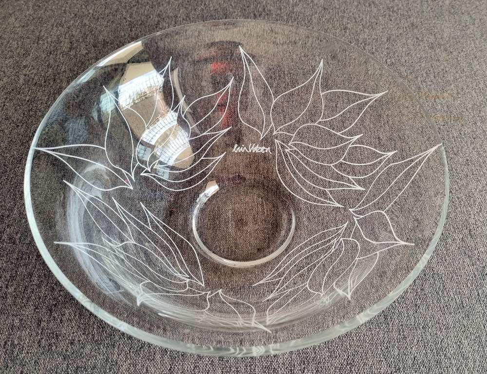Danish Rosendahl FILIGRAN Glass Bowl Designed by Lin Utzon (Vintage ...