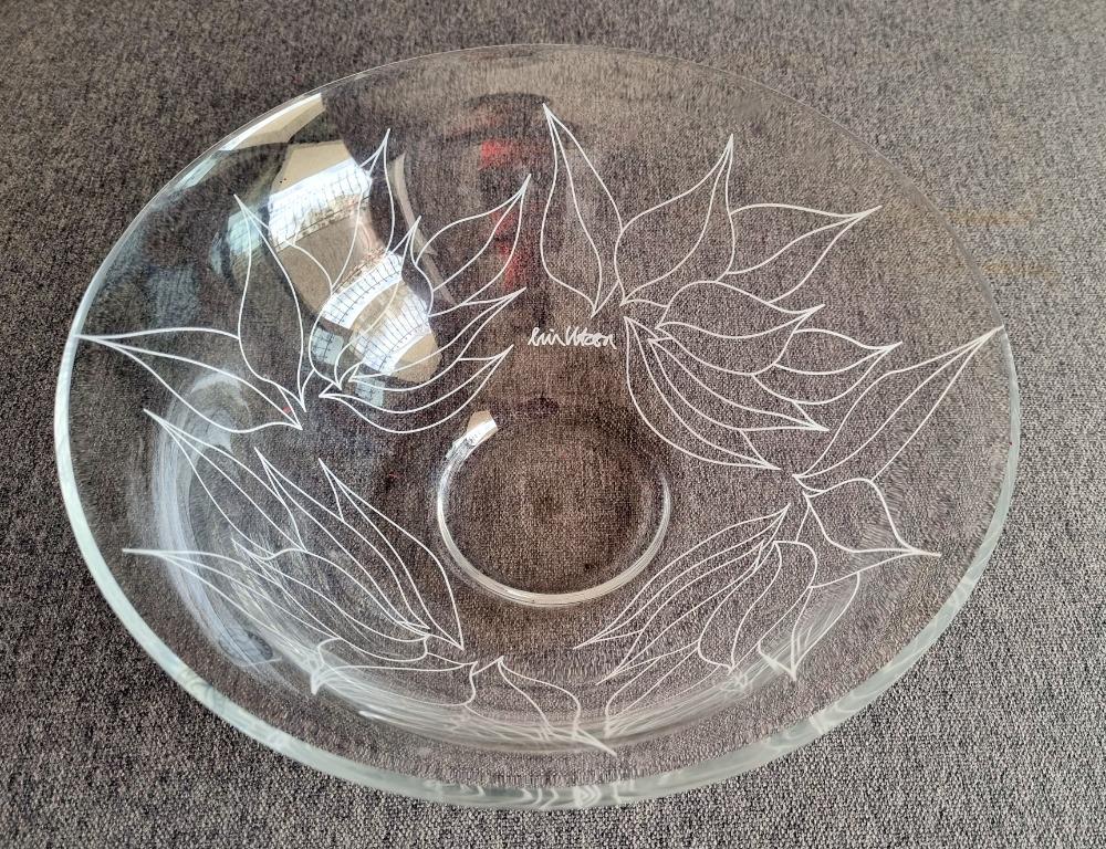Danish Rosendahl FILIGRAN Glass Bowl Designed by Lin Utzon (Vintage ...