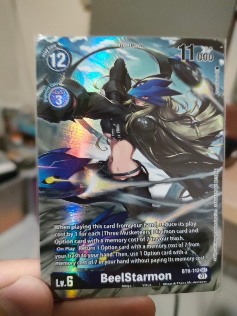 Digimon tcg double diamond BT6-112 alternate art beelstarmon, Hobbies ...