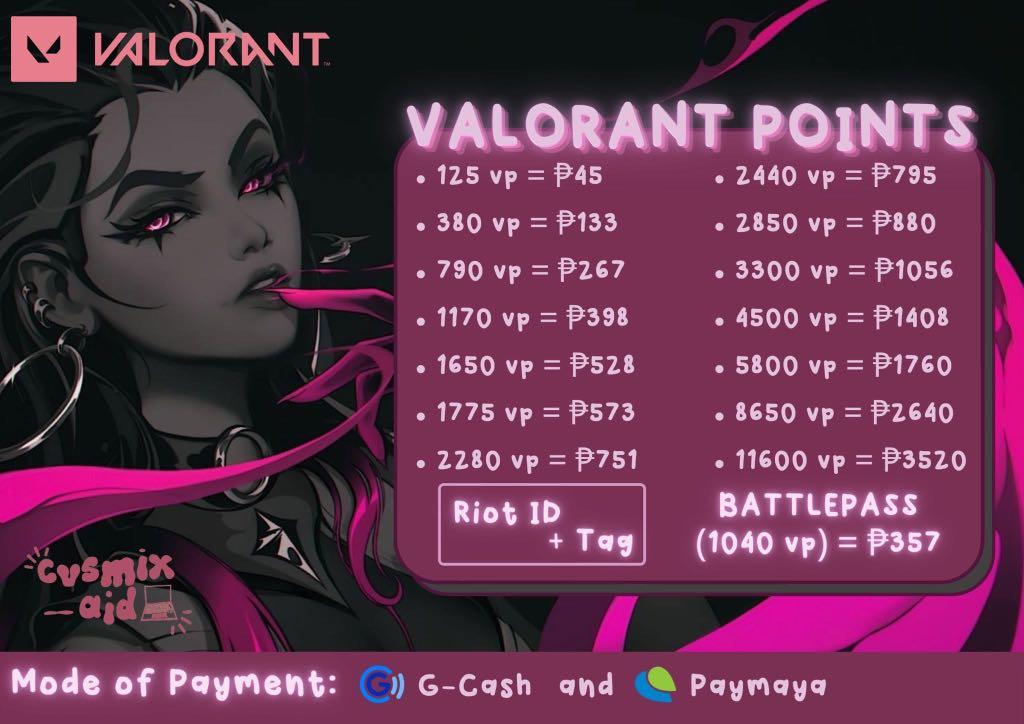 Discounted Valorant Points Codashop 12% off, Video Gaming, Video Games ...