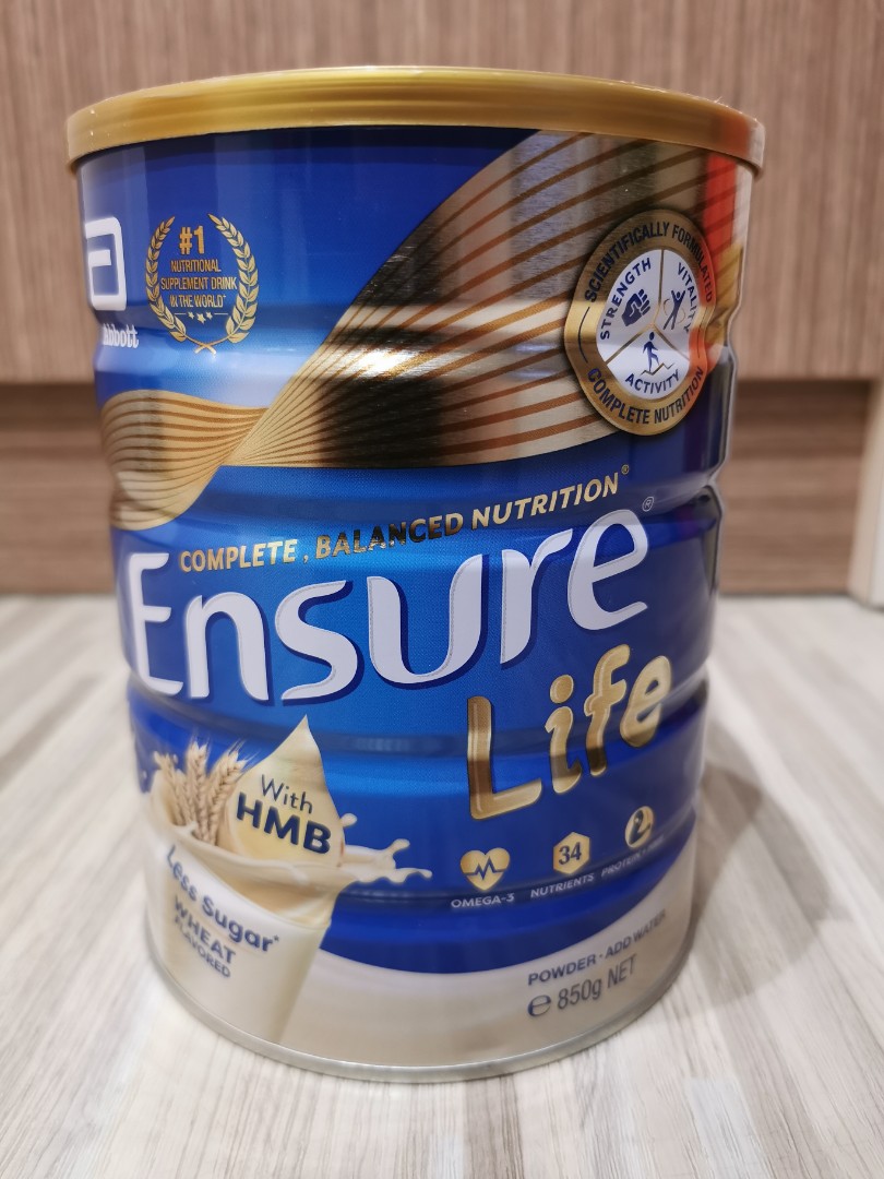 Ensure Life less sugar Wheat Flavored, Health & Nutrition, Health ...