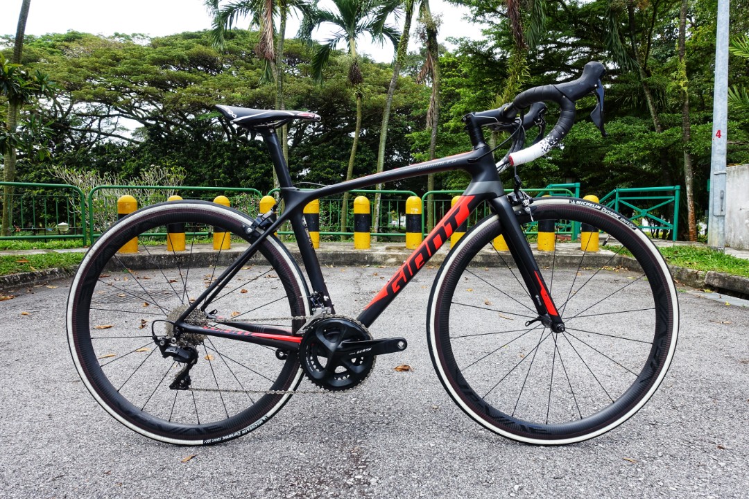 GIANT TCR ADVANCED 2-Spec Advanced 3 40mm deep aero Carbon Wheel Full ...