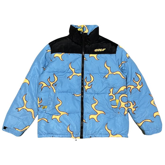 Golf - Blue Flame Puffer Jacket, Men's Fashion, Coats, Jackets and ...
