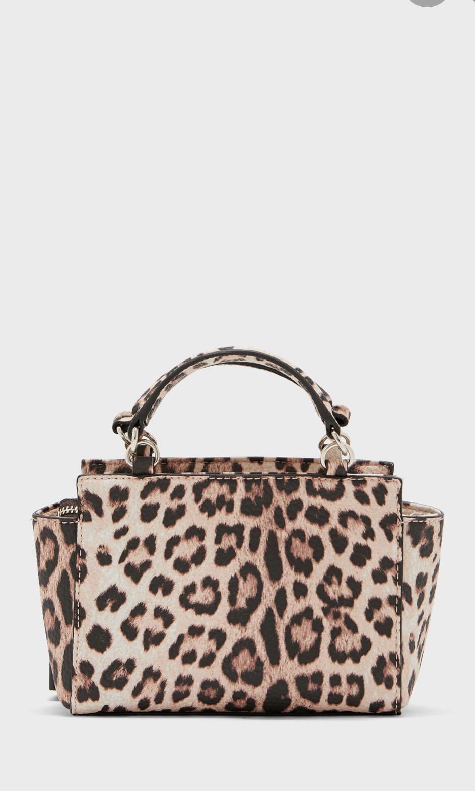 Guess Leopard Print Kerrigan Mini Satchel, Women's Fashion, Bags ...