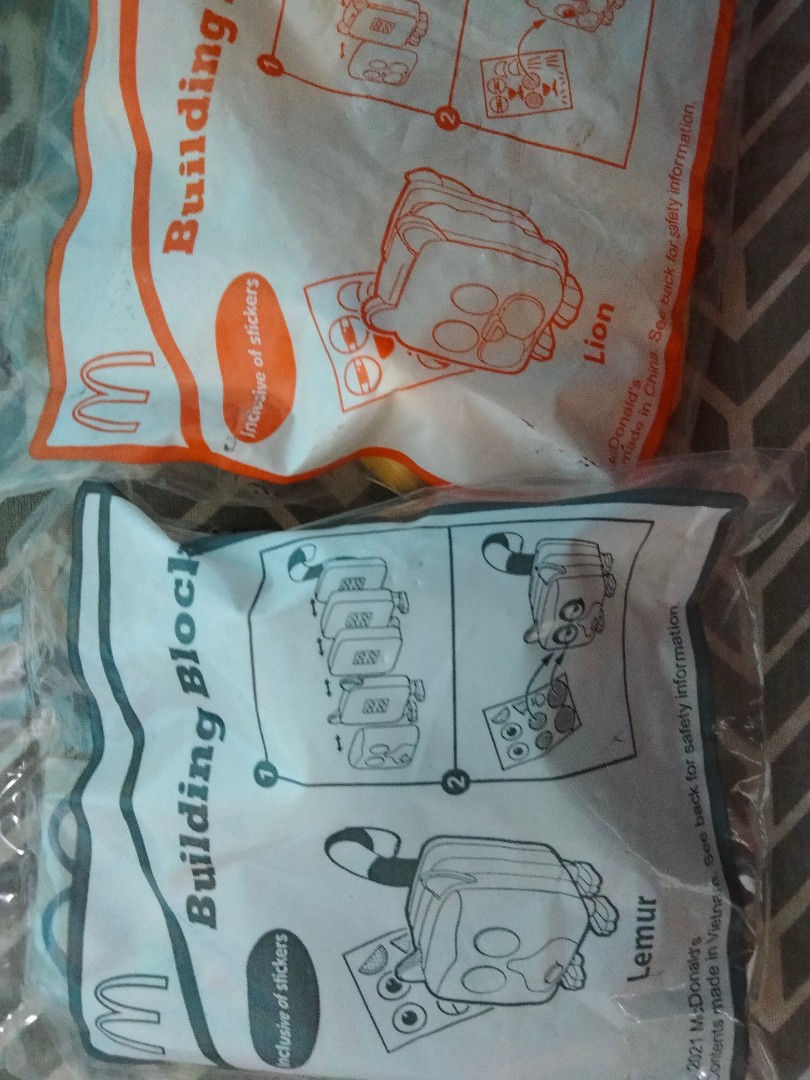 Happy Meal Building Blocks, Toys & Games, Blocks & Building Toys on ...
