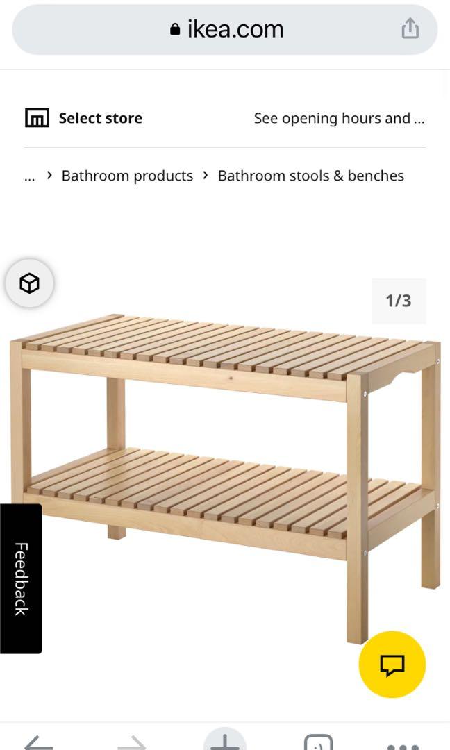 Ikea Molger bench, Furniture & Home Living, Furniture, Shelves ...