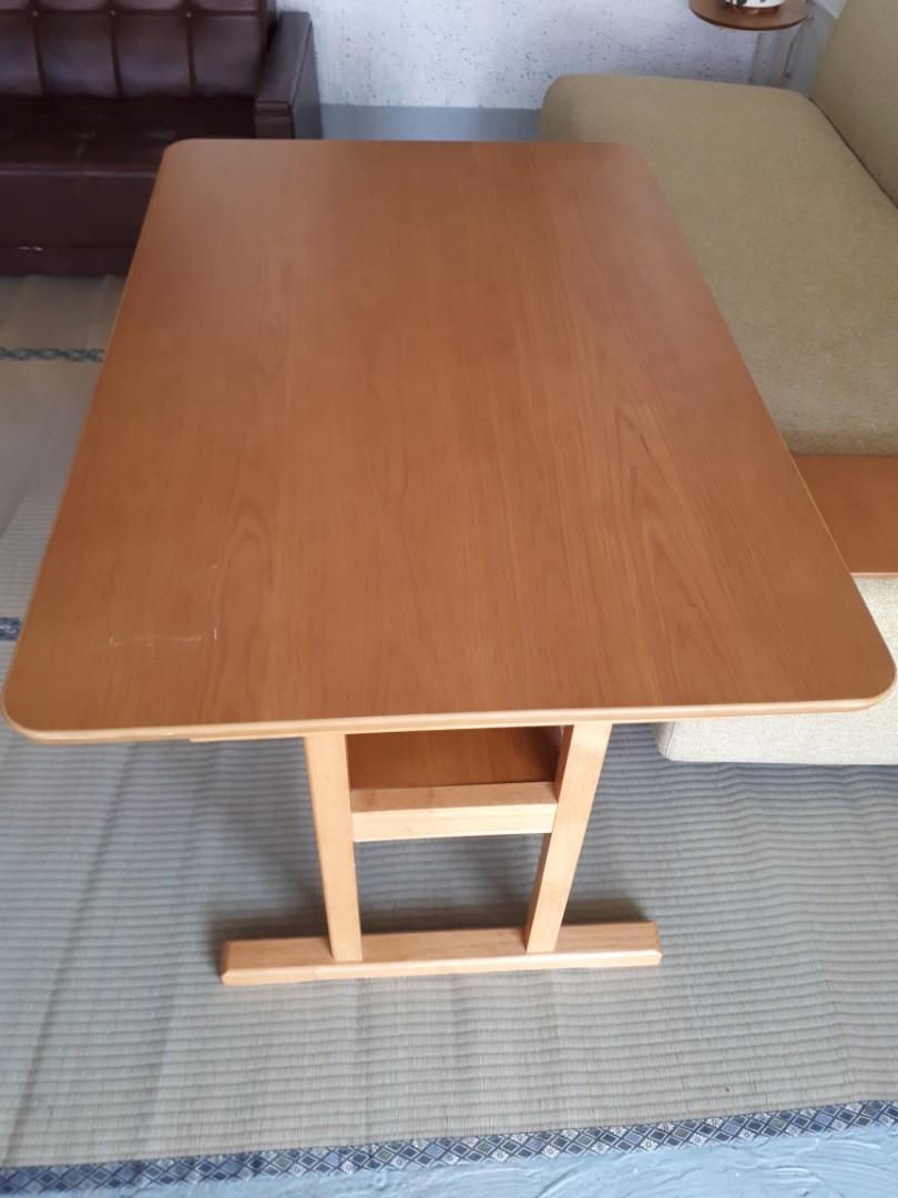 Japan solid wood dining table, Furniture & Home Living, Furniture ...