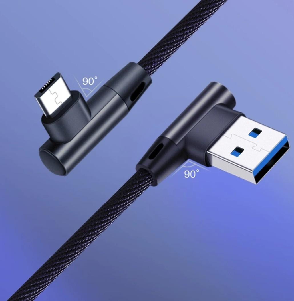 L shape Micro USB cable Android charging cable 2M, Mobile Phones ...