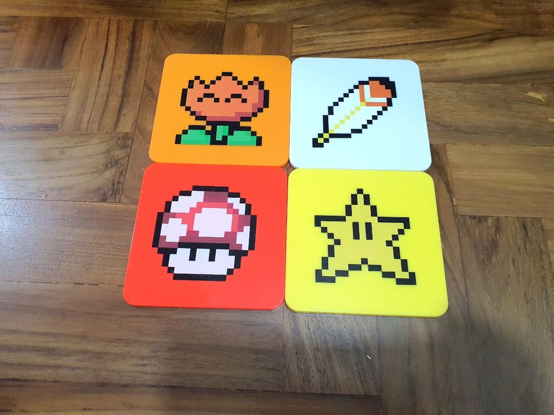 Limited Edition Super Mario Coasters (Set of 4), Hobbies & Toys ...