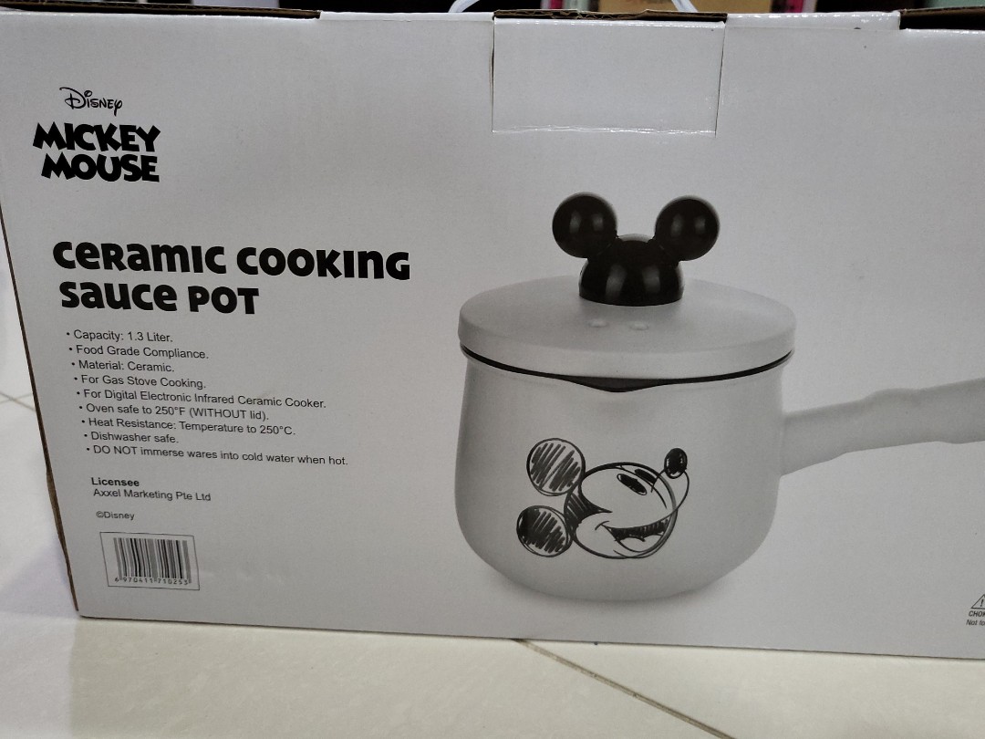 Mickey Mouse ceramic cooking sauce pot, Furniture & Home Living ...