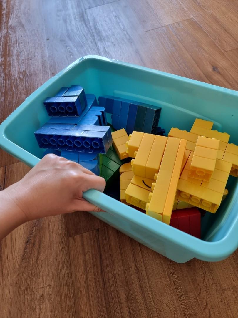 Box of duplo-compatible blocks, Hobbies & Toys, Toys & Games on Carousell