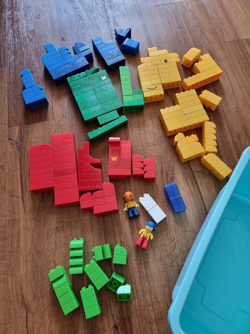Box of duplo-compatible blocks, Hobbies & Toys, Toys & Games on Carousell