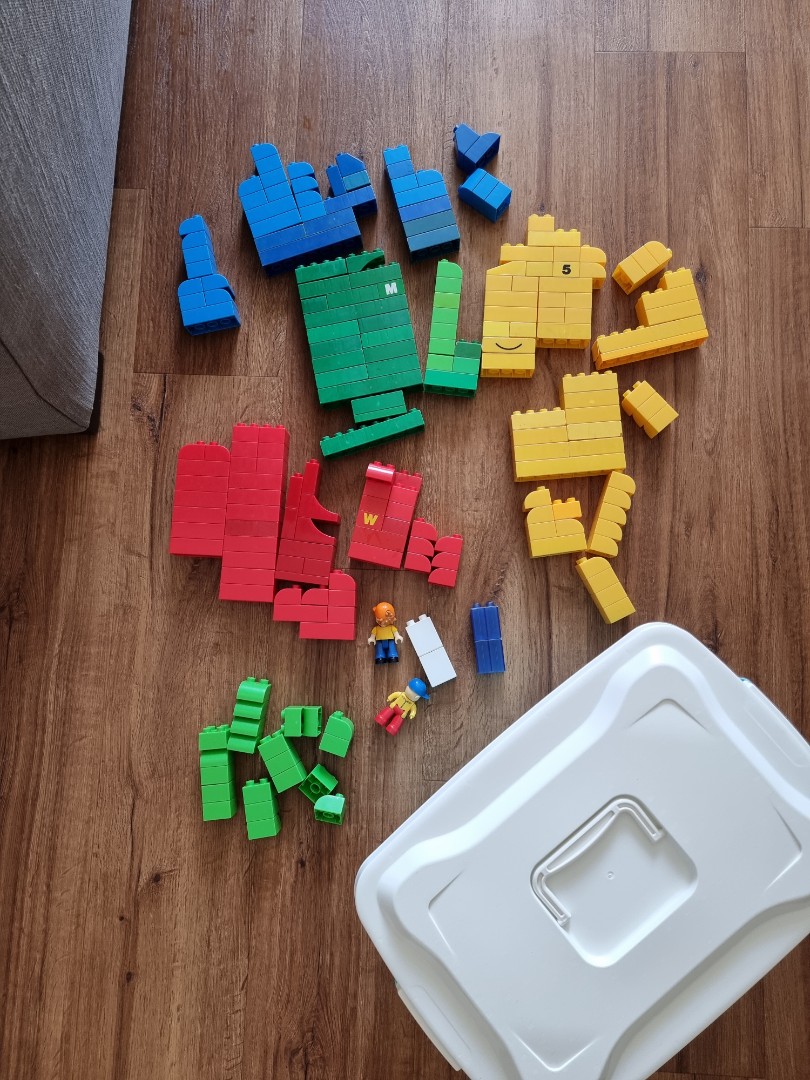 Box of duplo-compatible blocks, Hobbies & Toys, Toys & Games on Carousell