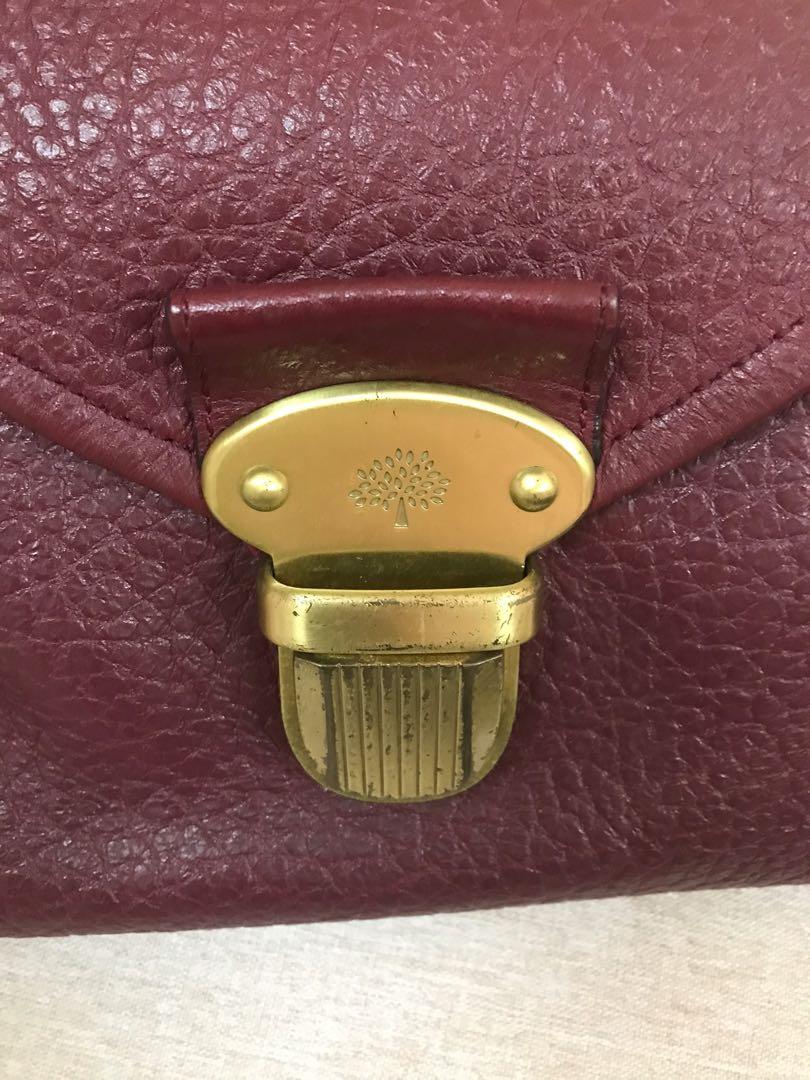 mulberry polly push lock satchel, Luxury, Bags & Wallets on Carousell