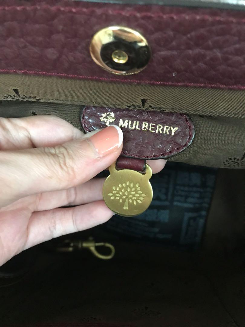 mulberry polly push lock satchel, Luxury, Bags & Wallets on Carousell