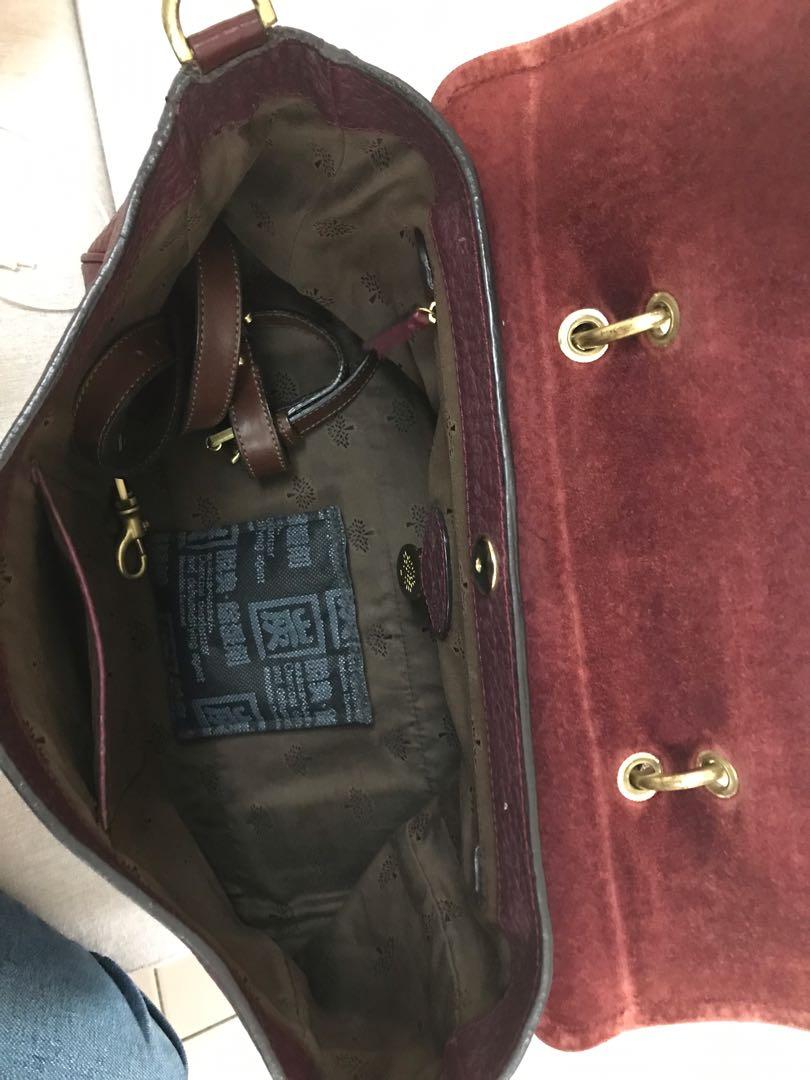 mulberry polly push lock satchel, Luxury, Bags & Wallets on Carousell