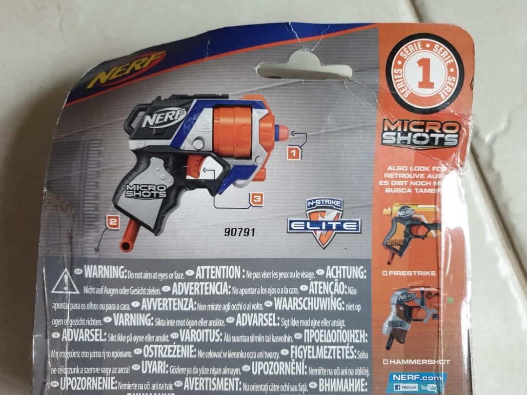 Nerf Micro Shots N-Strike Elite, Hobbies & Toys on Carousell