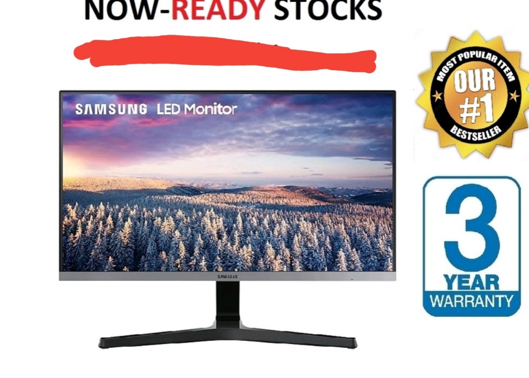 NEW Samsung 24" FHD Monitor with bezel-less design S24R350FZE / S24R350 ...