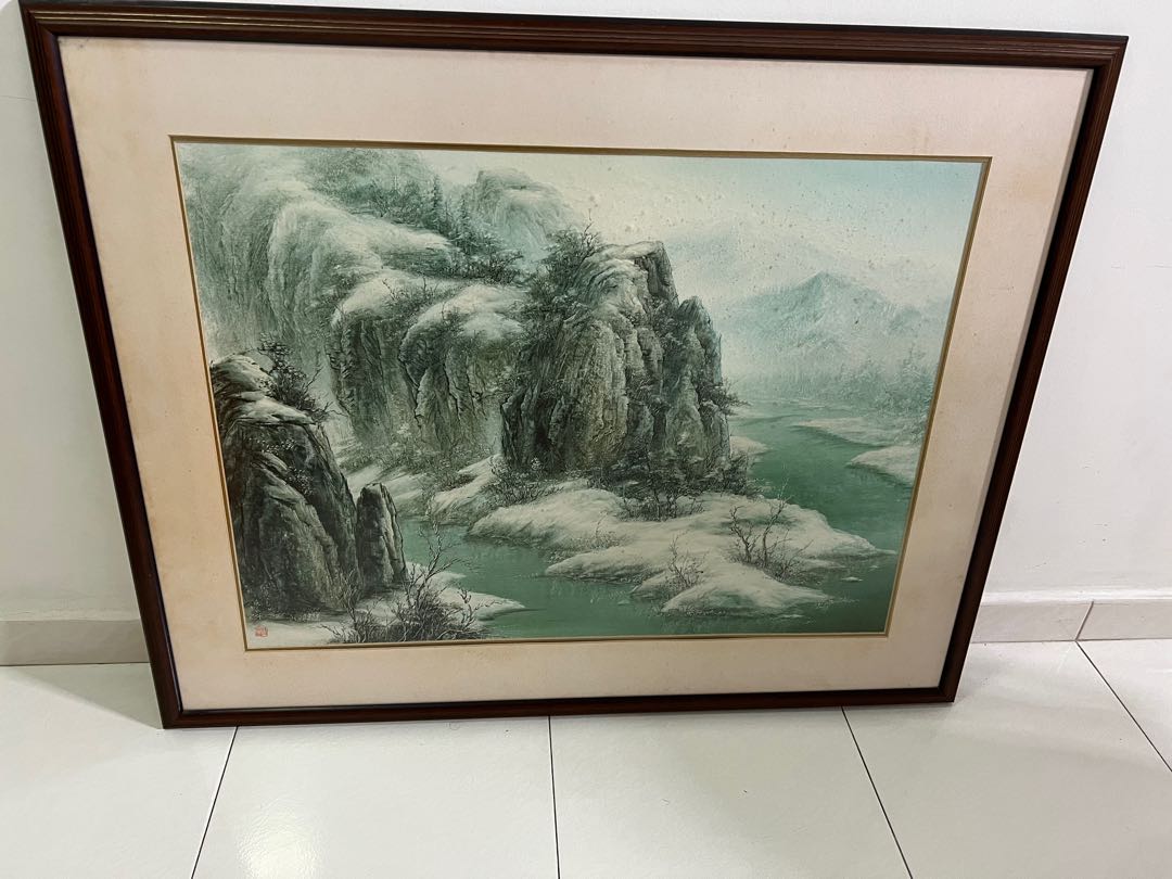 Old Chinese paining 山水画, Hobbies & Toys, Stationery & Craft, Art ...