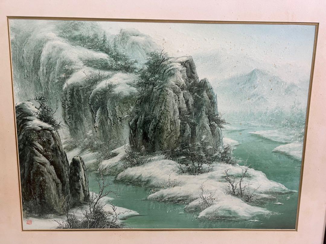 Old Chinese paining 山水画, Hobbies & Toys, Stationery & Craft, Art ...