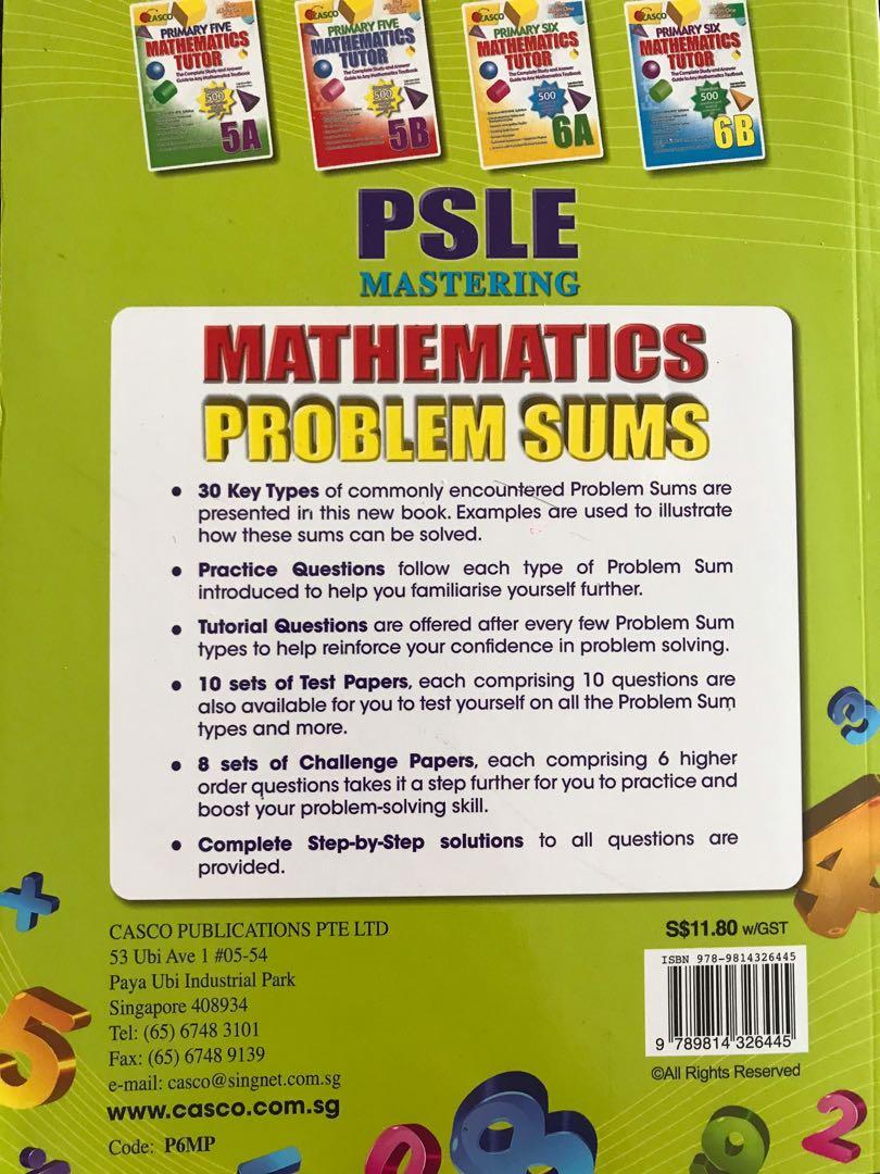 P6 Maths Problem sums, Hobbies & Toys, Books & Magazines, Assessment ...