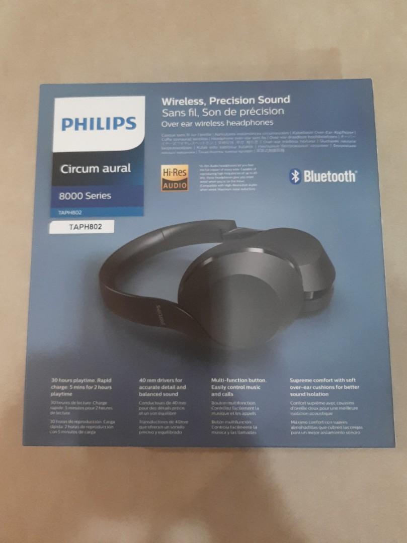 Philips wireless headset TAPH802, Audio, Headphones & Headsets on Carousell