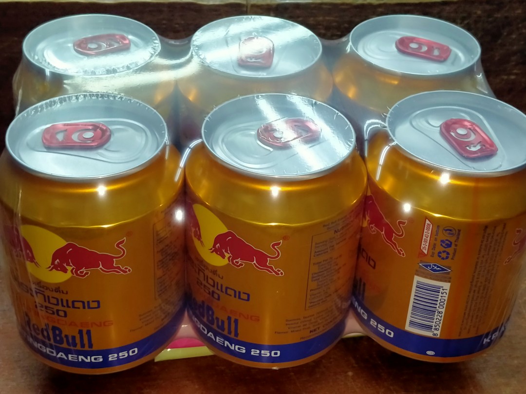 RED BULL ORIGINAL 6 pack, Food & Drinks, Beverages on Carousell