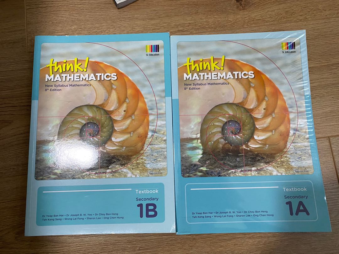 Sec1 Math Textbook 1 Set - 1A and 1B Think Mathematics, Hobbies & Toys ...