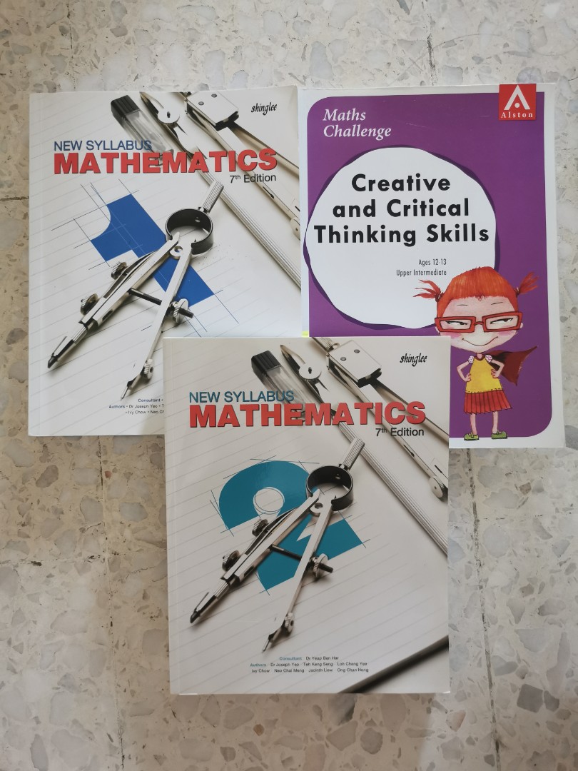 Shinglee Mathematics Textbook 1 and 2 (7th Edition) | Math Creative and ...