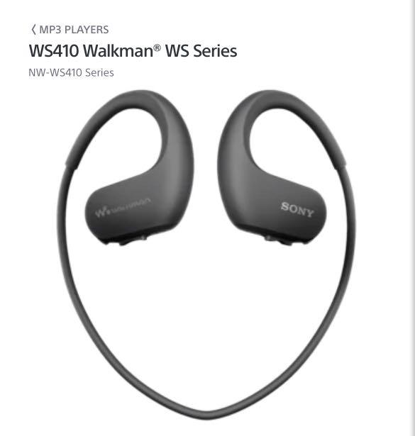 Sony WS410 walkman 4gb Black, Audio, Earphones on Carousell