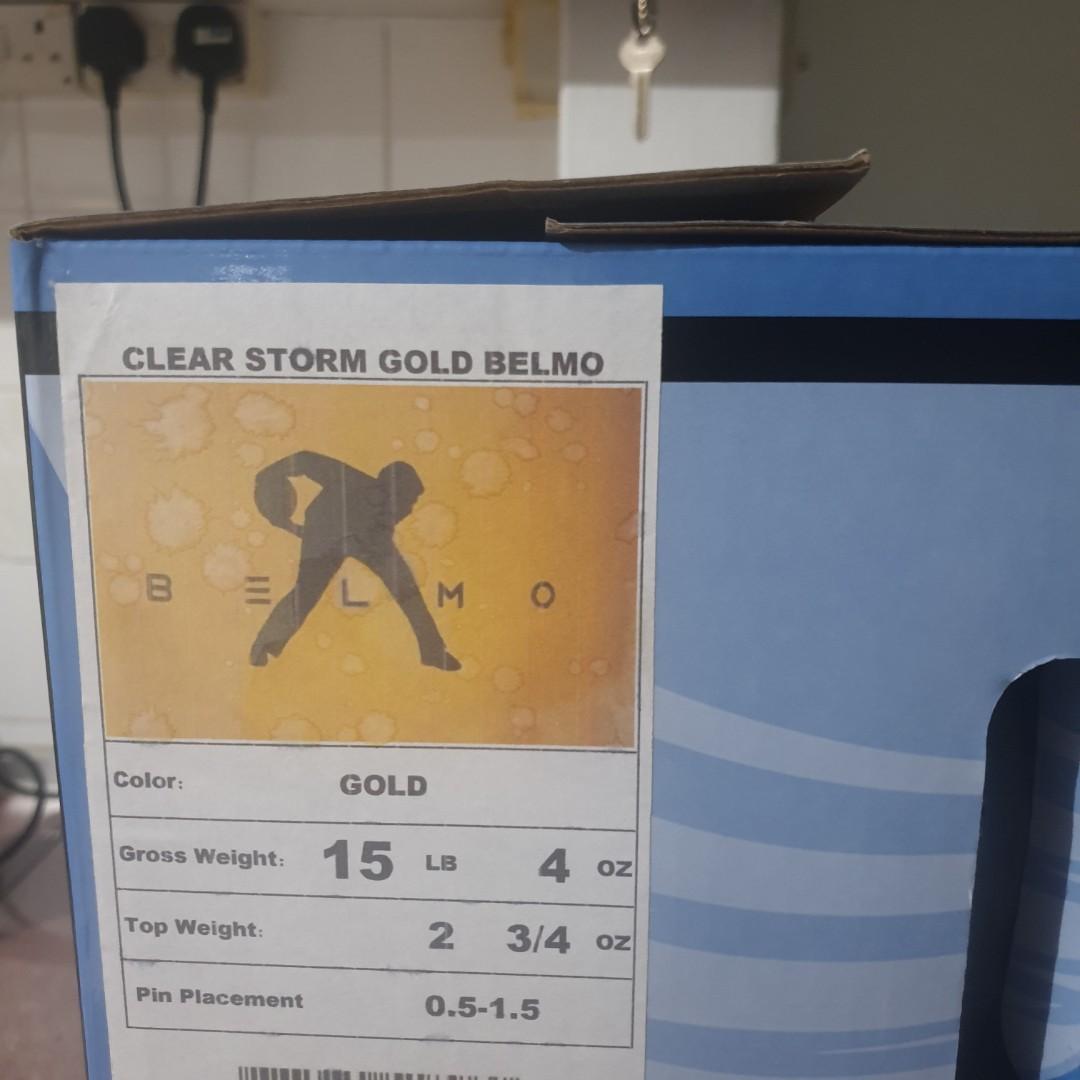 Storm Belmo clear gold Bowling ball 15lbs, Sports Equipment, Sports ...