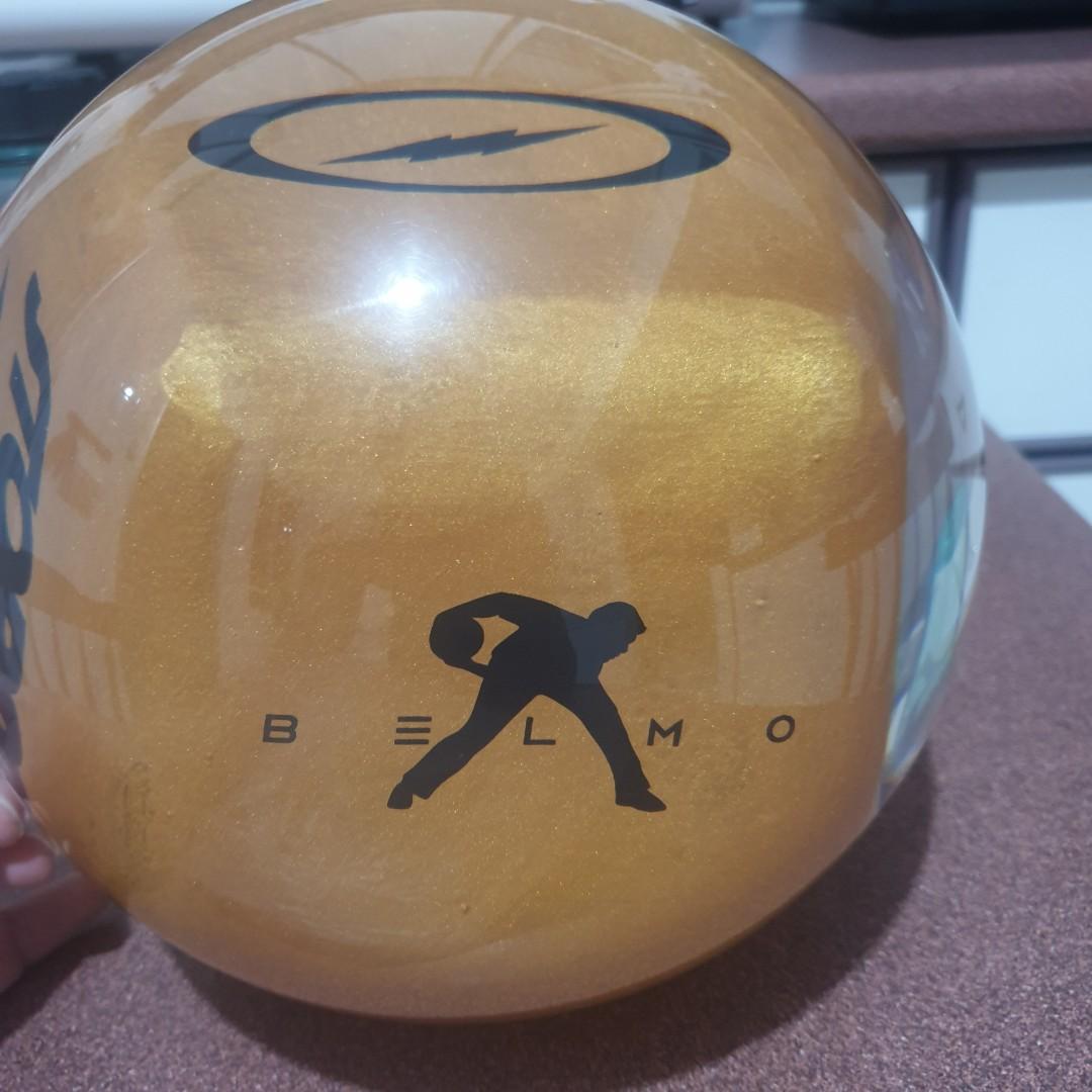 Storm Belmo clear gold Bowling ball 15lbs, Sports Equipment, Sports ...
