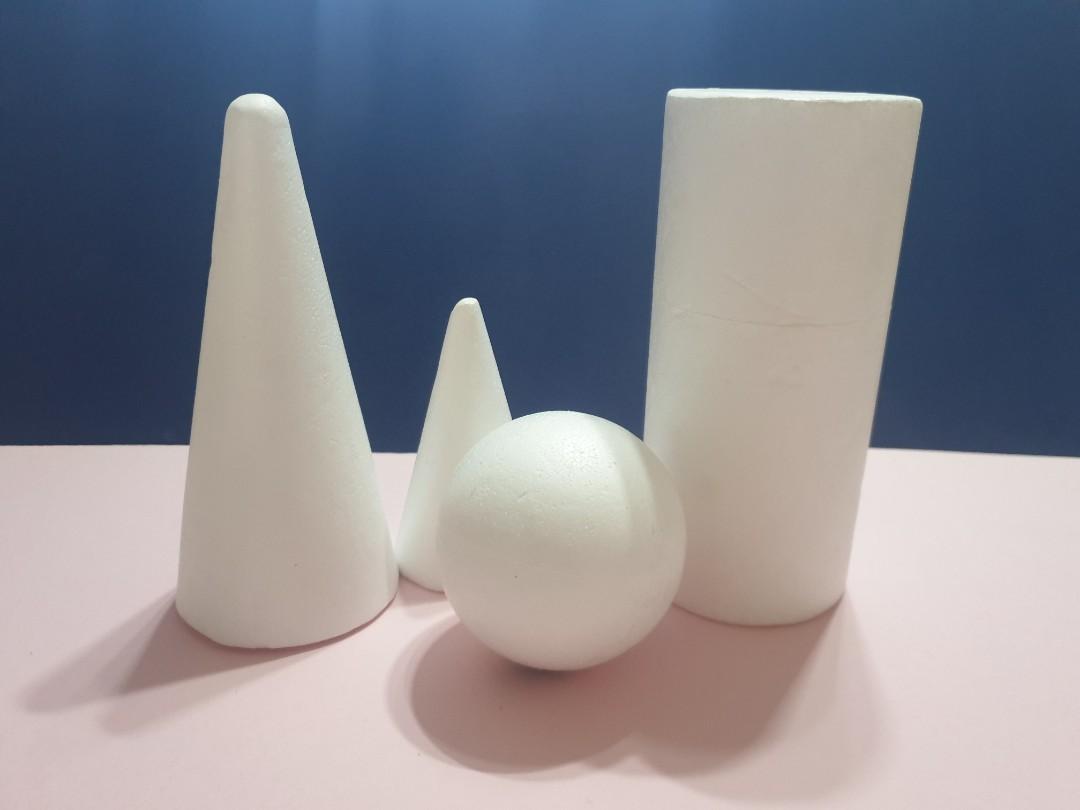 Styrofoam blocks (assorted 3D shapes), Hobbies & Toys, Stationery ...