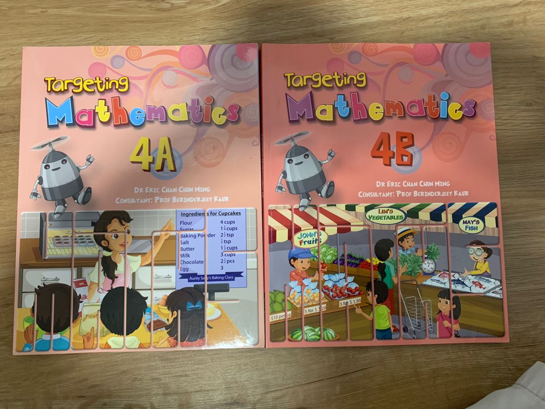 Targeting Mathematics Textbook 4A an 4b, Hobbies & Toys, Books ...