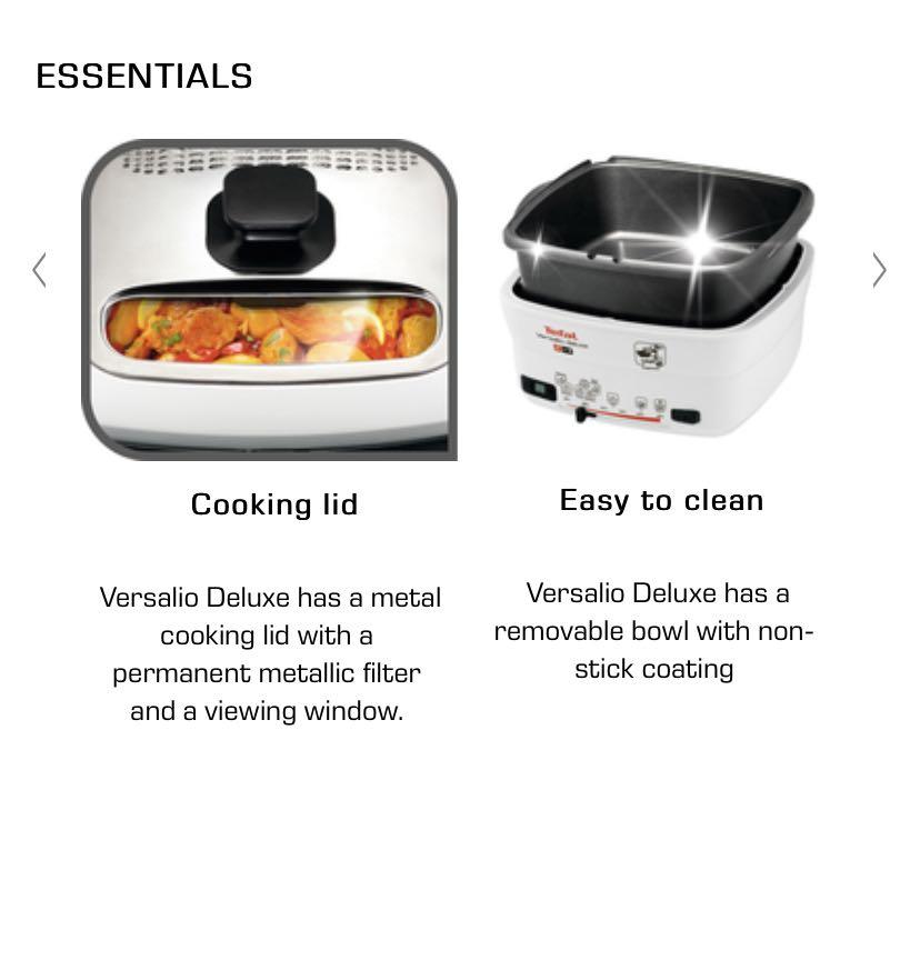 Tefal Versalio Deluxe 9 in 1 multi cooker FR4950, TV & Home Appliances ...
