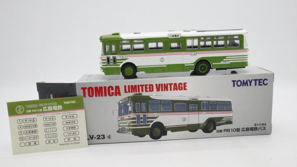 Tomy Tomytec 1/64 LV-23d Hino RB10 Type Bus 1961 日野廣島電鐵巴士, 興趣及遊戲, 玩具 ...